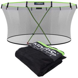 KINETIC SPORTS Trampolin Sicherheitsnetz für ULTIMATE PRO Gartentrampoline ø 244/305/366/427 cm - Mit Reißverschluss und Sicherheitsclips, UV beständig, Ersatznetz Fangnetz Schutznetz für Ø 427 cm Trampolin