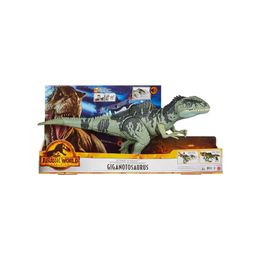 Mattel GYW86 - Jurassic World - Strike N' Roar - Giganotosaurus mit Brüllgeräuschen, ca. 54 cm