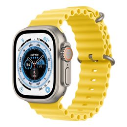 Apple Watch Ultra 49mm Titangehäuse Ocean Armband Gelb MNHG3FD/A Uhr Titan A2684