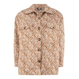 Missguided Plus Jacke Damen Größe 6XL karamell / weiß