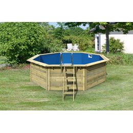 Karibu Outdoor Pool 427,5 x 427,5 cm Modell X2 Set inkl. Innenhülle, Skimmer & Filteranlage - Kessel