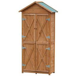 Powertec Garden Werkzeugschrank Holz