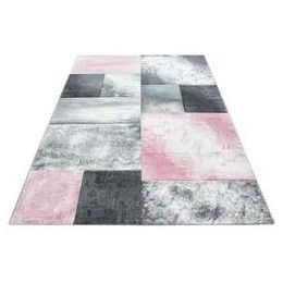 Novel Webteppich Hawaii Pink/Grau ca. 80x150cm