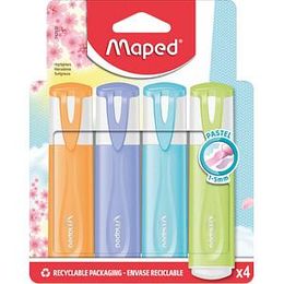 Maped Fluo Peps pastell Textmarker farbsortiert, 4 St.