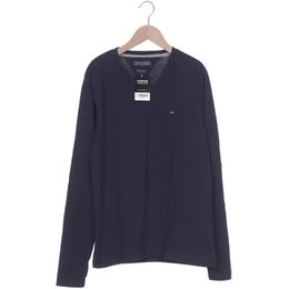 Tommy Hilfiger Herren Langarmshirt, marineblau