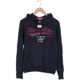 Superdry Damen Kapuzenpullover, blau, Gr. 42