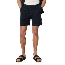 Marc O'Polo Marc O'Polo Shorts mit eingewebtem Jacquard-Muster, blau