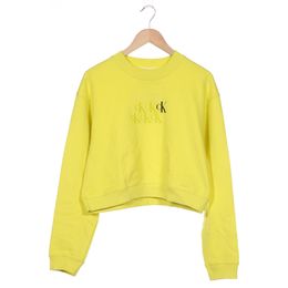 Calvin Klein Jeans Damen Sweatshirt, gelb, Gr. 42