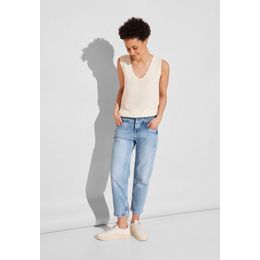 Street One Regular-fit-Jeans in Bleach-Waschung, blau