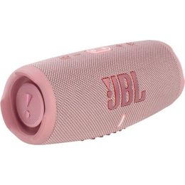 JBL Charge 5 Portabler Bluetooth-Lautsprecher (Bluetooth, 40 W, wasserdicht), rosa