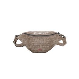 Buffalo Gürteltasche Bum, in Kroko-Optik, beige