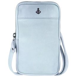 Harbour 2nd Mini Bag Benita, aus griffigem Leder mit typischen Marken-Anker-Label, blau
