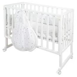 Stubenbett Roba "safe asleep 3-in-1 Sternenzauber" Gr. Liegefläche B/L: 45cm x 90cm, kein Härtegrad, weiß Baby Babybetten