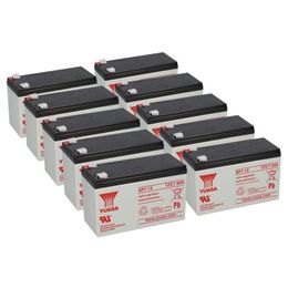 Yuasa 10x Yuasa Blei-Akku NP7-12 Pb 12V 7Ah VdS