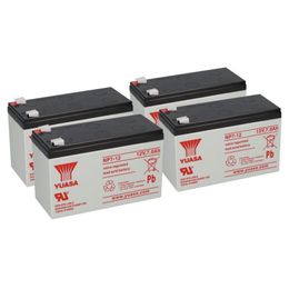 Yuasa 4x Yuasa Blei-Akku NP7-12 Pb 12V 7Ah VdS