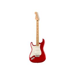 Fender E-Gitarre, Player Stratocaster Lefthand MN Candy Apple Red