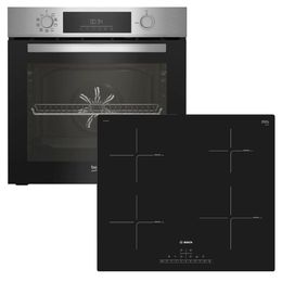 Bosch Backofen-Set EcoClean mit Induktionskochfeld PowerBooster