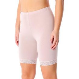 Merry Style Leggings Damen kurze High Waist Hose Radlerhose MS10-431 (1-tlg) mit Spitze