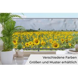 MuchoWow Balkonsichtschutz Sonnenblumen