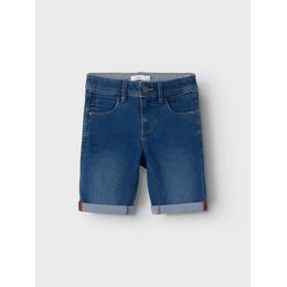 name it Regular-fit-Jeans Stretch Jeans Shorts Kurze Denim Hose 5-Pocket 7466 in Blau
