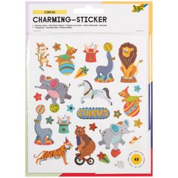 Folia Charming-Sticker KIDS I mit 2 Bögen in bunt