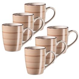 Mäser Mäser Kaffeebecher-Set, Steingut Lumaca (Farbe: Beige)