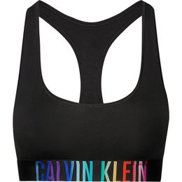 Calvin Klein Bustier, Logo-Bund, breite Träger, für Damen, schwarz, M