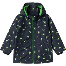 name it® Blouson, wasserabweisend, abnehmbare Kapuze, für Kinder, blau, 122