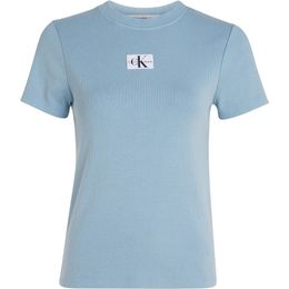 Calvin Klein Jeans T-Shirt, Logo-Patch, für Damen, blau, XS