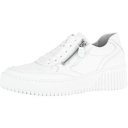 Gabor® Sneaker, Plateau, Leder, für Damen, weiß, 39