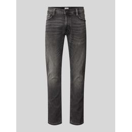 Mustang Slim Fit Jeans mit Label-Details