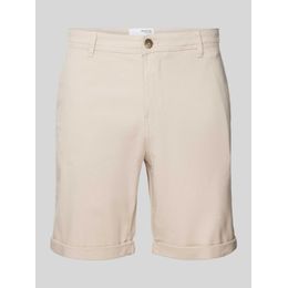 Selected Homme Slim Fit Bermudas in unifarbenem Design Modell 'LUTON'