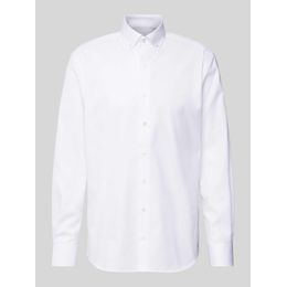 Modern Fit Business-Hemd mit Button-Down-Kragen