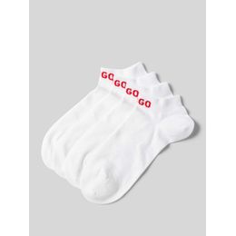 Socken mit Label-Print im 4er-Pack