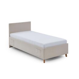 Meise Möbel Meise Möbel Cool Polsterbett Holzfuß massiv eichefarbig 140x200 cm Nata