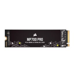 Corsair MP700 PRO 1TB M.2 NVMe PCIe Gen. 5 x4 SSD (no heatsink) interne SSD 11700 MB/S Lesegeschwindigkeit, 9600 MB/S Schreibgeschwindigkeit, Microsoft DirectStorage, schwarz