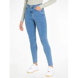 Tommy Jeans Skinny-fit-Jeans Jeans SYLVIA HR SSKN CG4 mit Logobadge und Labelflags, blau