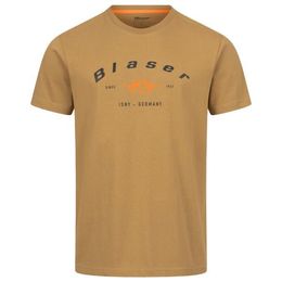 Blaser Outfits - Blaser Since T-Shirt 24 - T-Shirt Gr S beige