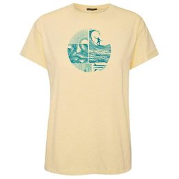 Greenbomb - Women's Nature Surf Circle Stop - T-Shirts - T-Shirt Gr XS beige