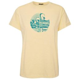 Greenbomb - Women's Nature Surf Circle Stop - T-Shirts - T-Shirt Gr XS beige