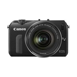 Hybrid-Kamera EOS M - Schwarz + Canon Zoom Lens EF-M 18-55mm f/3.5-5.6 IS STM f/3.5-5.6