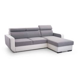 Furnix Ecksofa IMPERISIO Sofa in L-Form Schlaffunktion Bettkasten