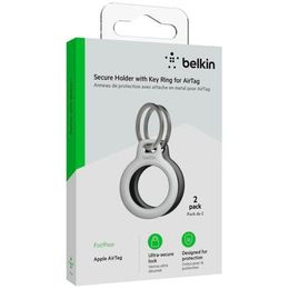 1x2 Belkin Schlüsselanhänger für Apple AirTag, sw/ws MSC002btH35