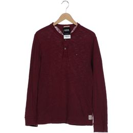 Hilfiger Denim Herren Langarmshirt, bordeaux