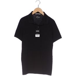 s.Oliver Herren Poloshirt, schwarz