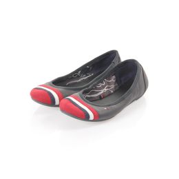 Tommy Hilfiger Damen Ballerinas, schwarz