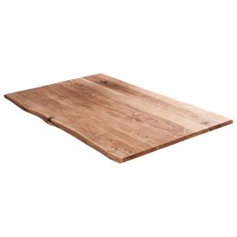 SAM® Tischplatte Baumkante Akazie Natur 140 x 80 cm NOAH