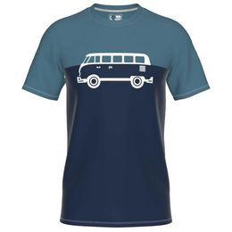 Elkline - Kid's Four Wheels To Freedom Abfahrt - T-Shirt Gr 104 blau