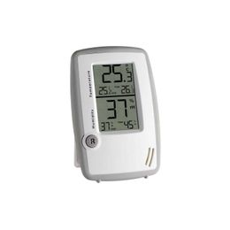 Tfa Dostmann Digitales Thermo-Hygrometer silber/ weiß für gesundes Raumklima Wetterstation