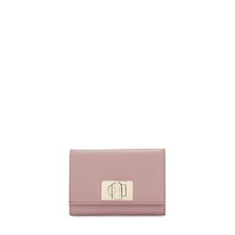 Furla Brieftasche, Twist-Lock, Leder, für Damen, rosa